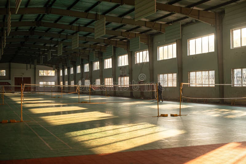 Interior of an Old Sports Hall of a School Stock Image - Image of ...