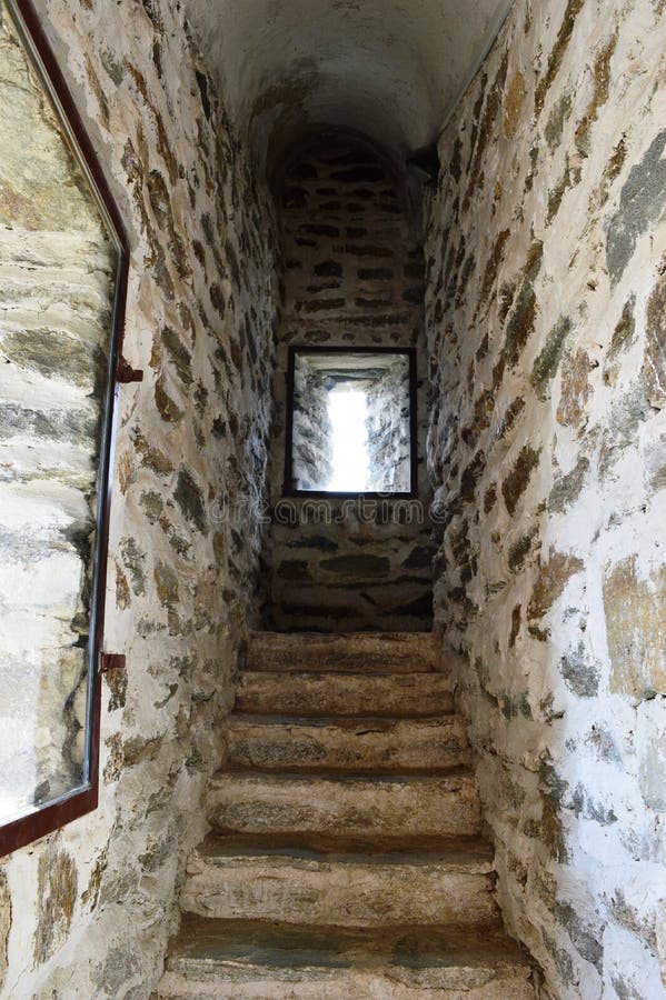 Interior of the Old Stone Fort on the Hill Stock Photo - Image of ...