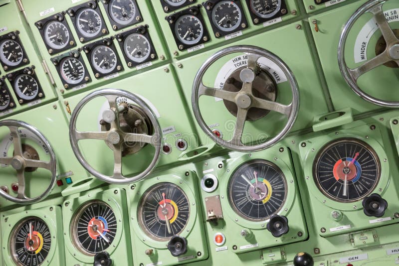 Submarine Command Center stock photo. Image of control - 17382438