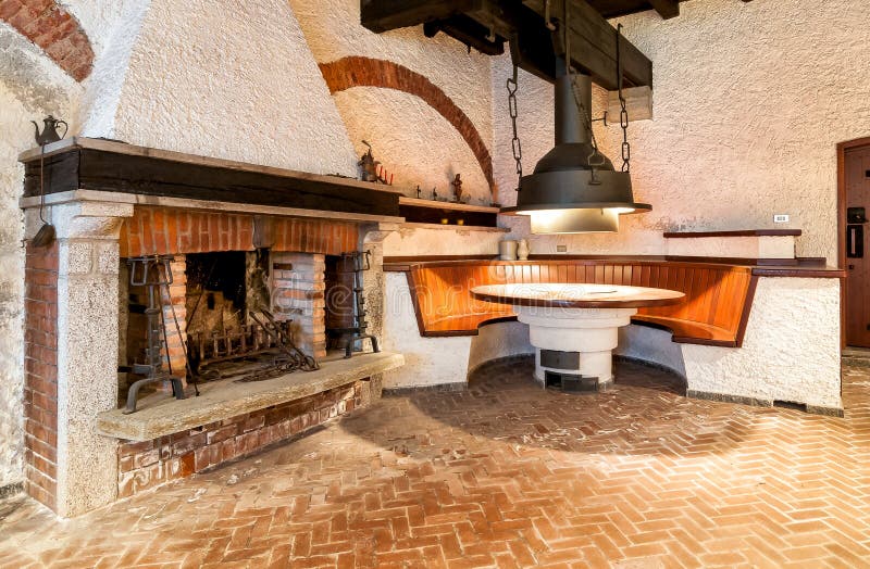 Interior of an old tavern. stock image. Image of food - 85992841