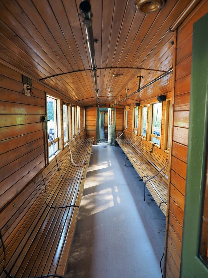 Interior of Old Train Carriage Stock Image - Image of century ...
