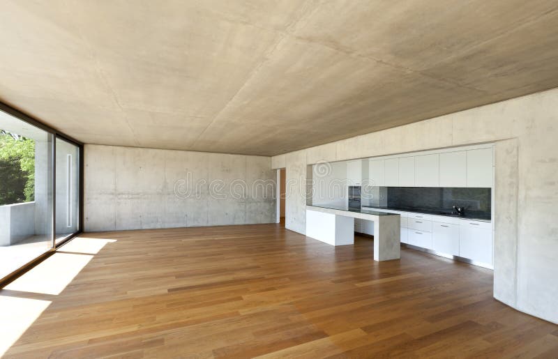 Interior, open space stock image. Image of patio, estate - 24710309