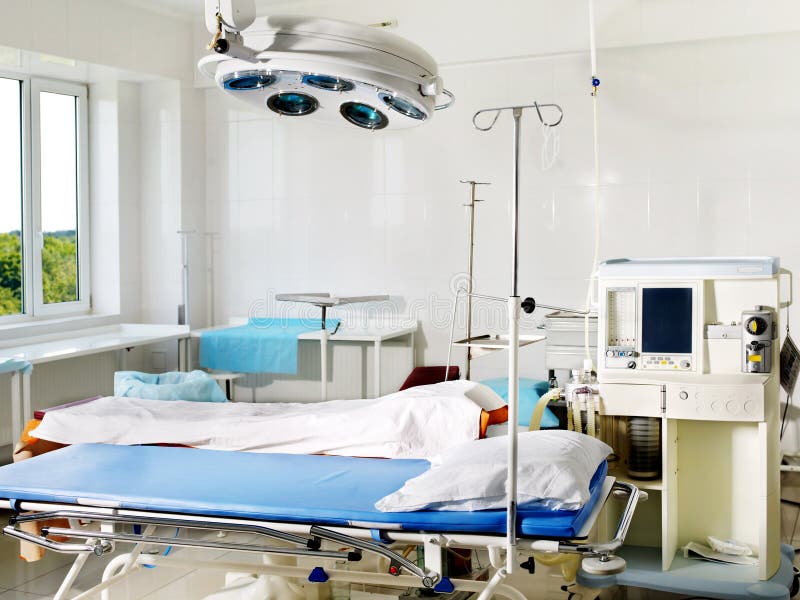 Operating Room in Cardiac Surgery Stock Image - Image of indoors ...