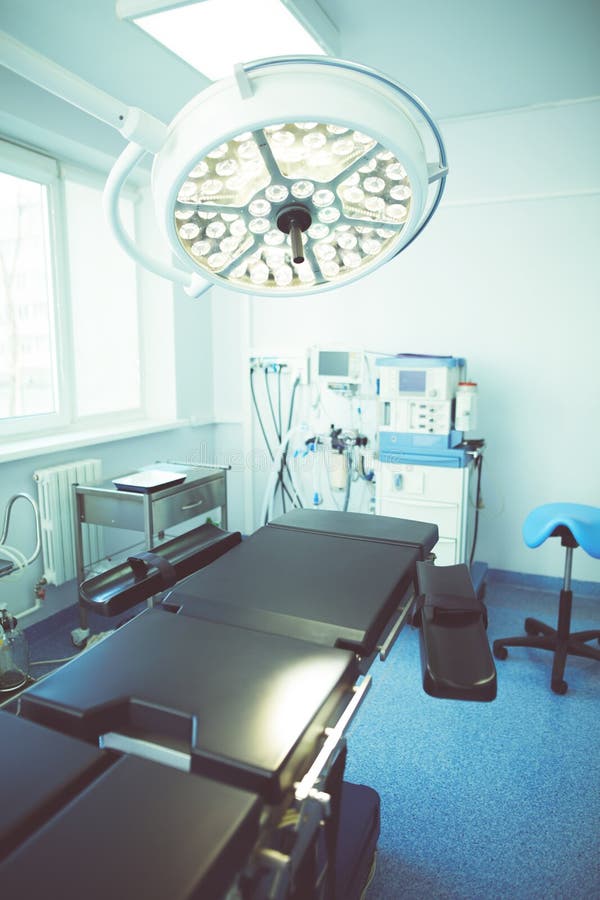 Interior of Operating Room in Modern Clinic Stock Photo - Image of ...