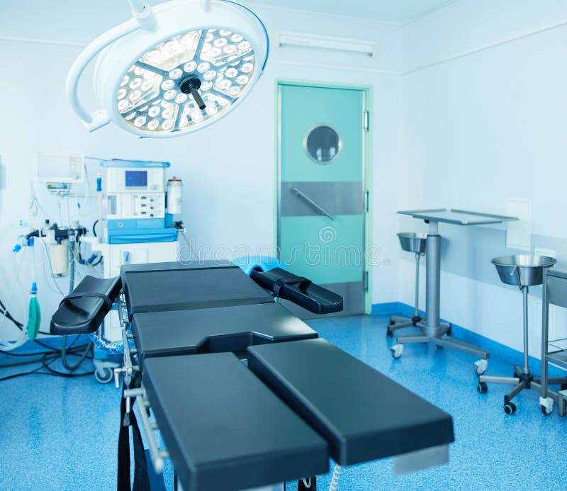Interior of Operating Room in Modern Clinic Stock Photo - Image of ...
