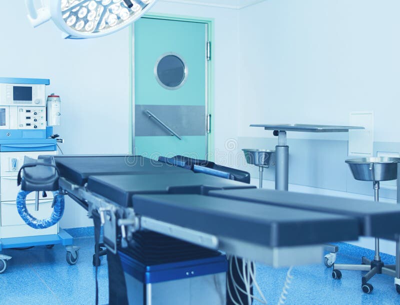 Interior of Operating Room in Modern Clinic Stock Image - Image of ...
