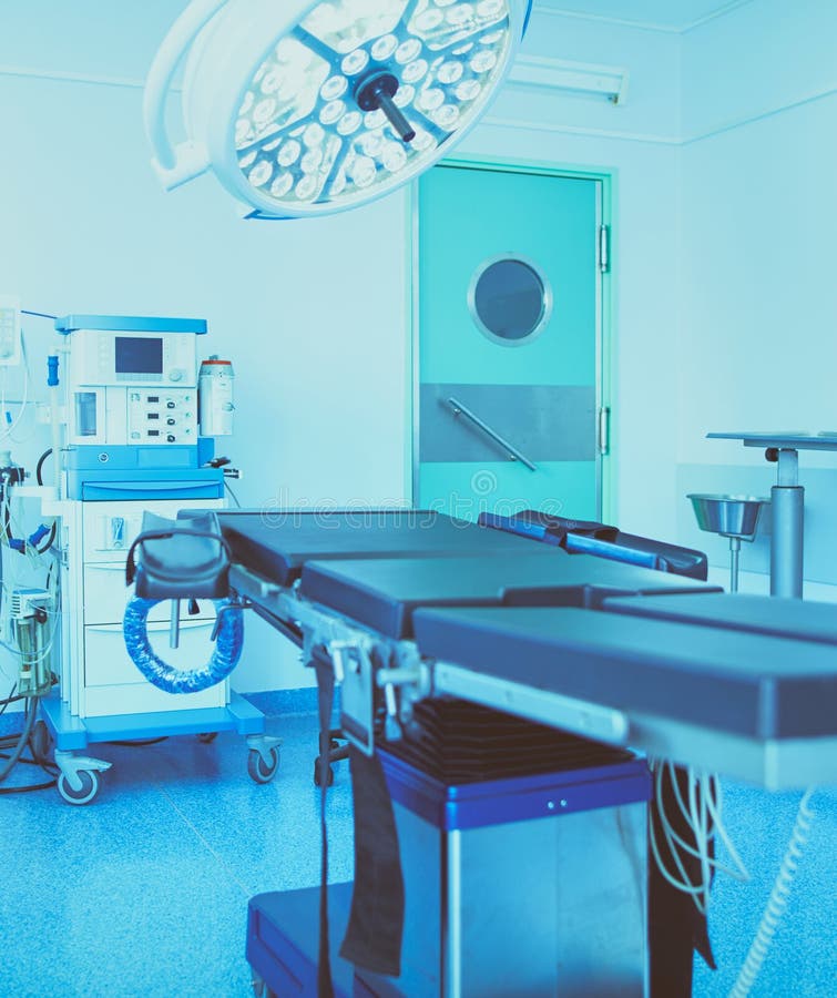 Interior of Operating Room in Modern Clinic Stock Image - Image of ...