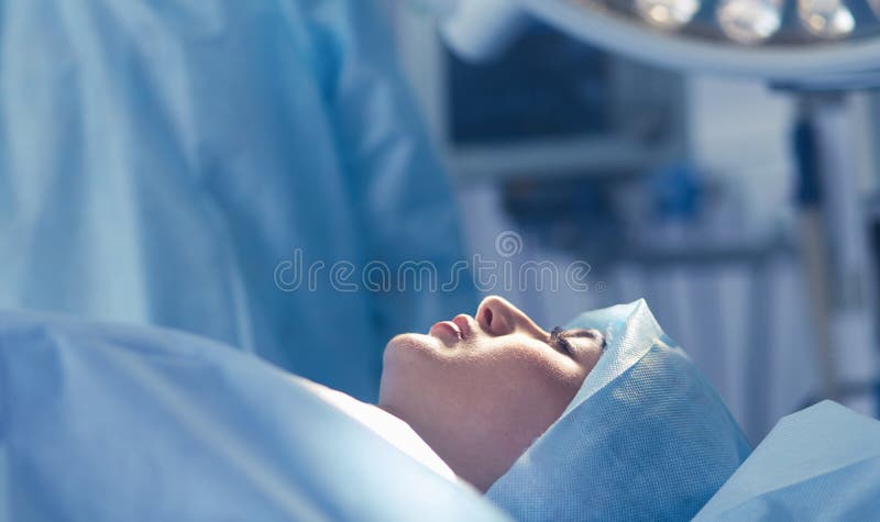 Interior of Operating Room in Modern Clinic Stock Image - Image of ...