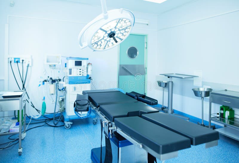 Interior of Operating Room in Modern Clinic Stock Image - Image of ...