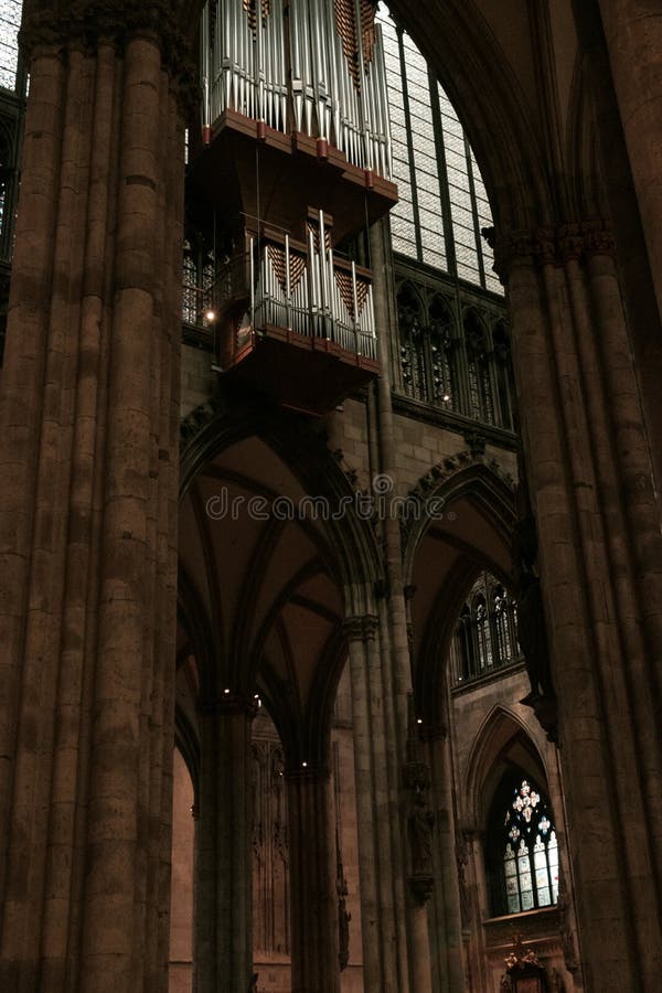 Interior Organ in Cologne Cathedral Tower in Germany Koeln Dom Stock ...