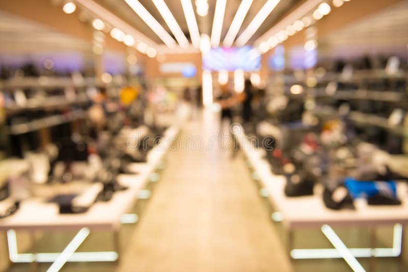 Interior of Outlet Shop in Shoes Section Stock Photo - Image of boots ...