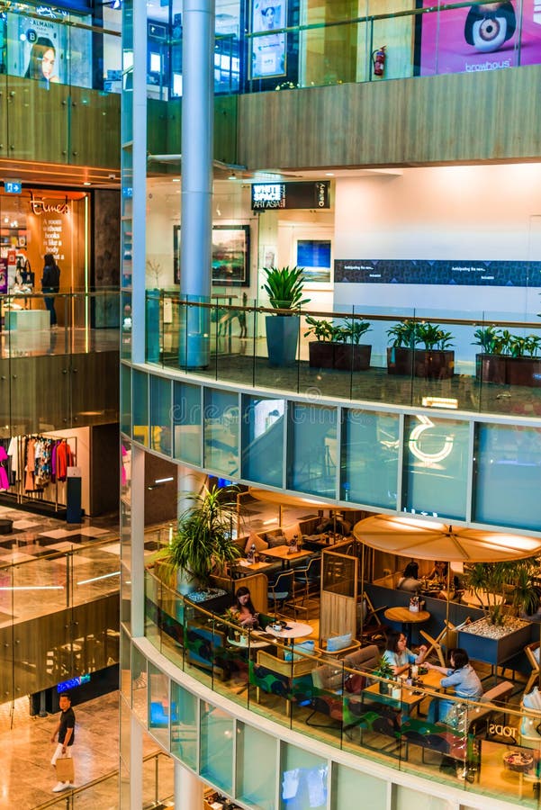 Interior of Paragon Shopping Centre at Orchard Rd in Singapore ...