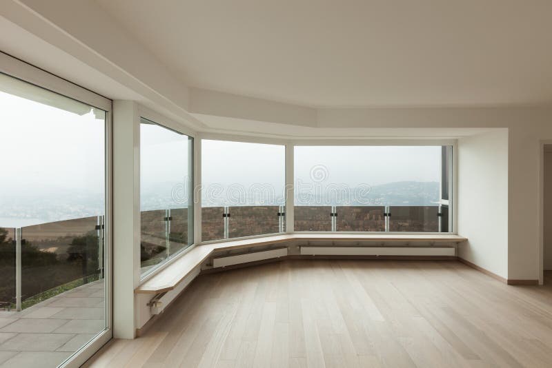 Interior, Penthouse Totally Empty Stock Photo - Image of comfortable ...