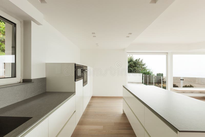 Interior, Penthouse Totally Empty Stock Photo - Image of house, frame ...