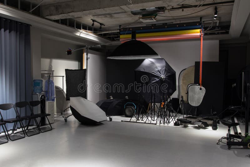 Interior of the Photo Studio Stock Photo - Image of interior, backstage ...
