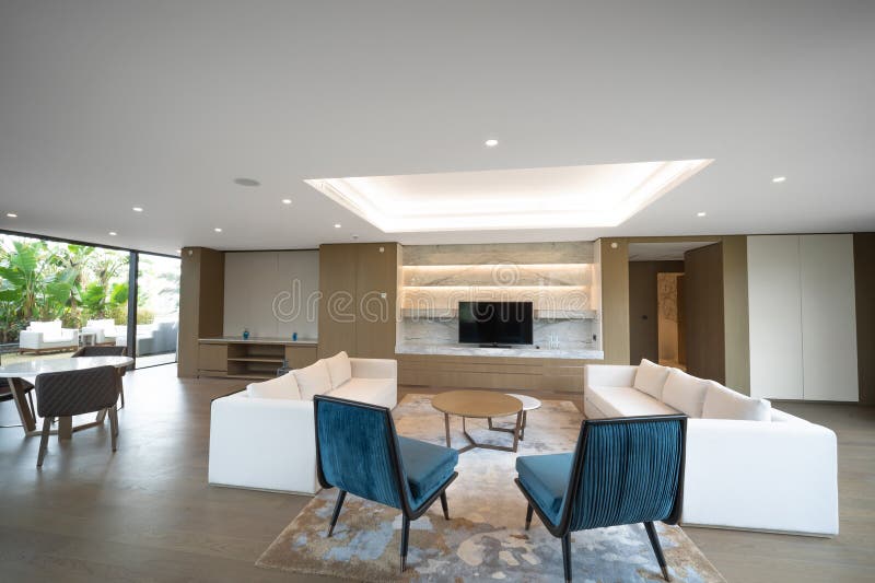 Interior Photography, Modern Hotel Living Room, in Modern Style ...