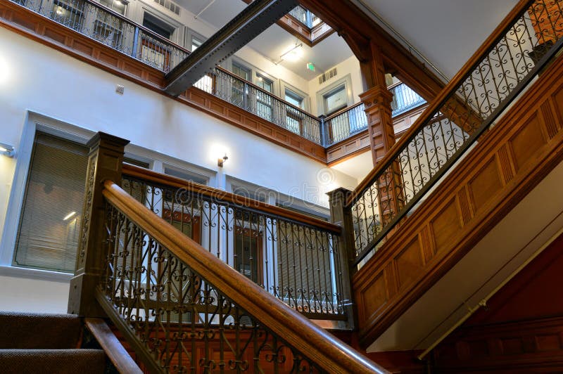 The Interior of the Pioneer Building in Seattle Editorial Photography ...