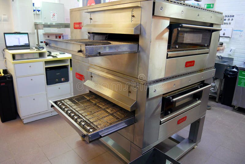 The Interior of the Pizzeria. Pizza Production Room Editorial Image ...