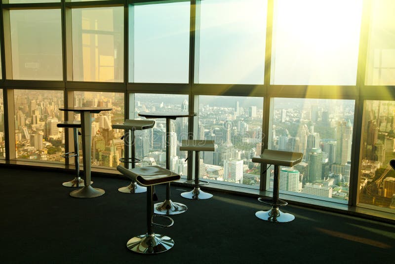 Interior Place for Meeting in a Skyscraper Stock Photo - Image of floor ...