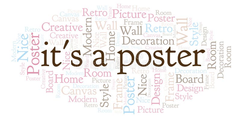 Interior Poster Word Cloud. Stock Illustration - Illustration of ...