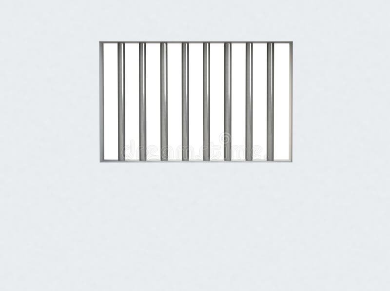 Sunshine Shining in Prison Cell Window Stock Illustration ...