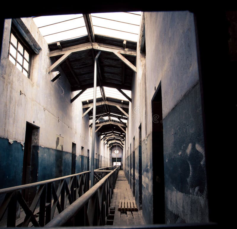 Interior of a prison editorial photography. Image of wall - 88938212