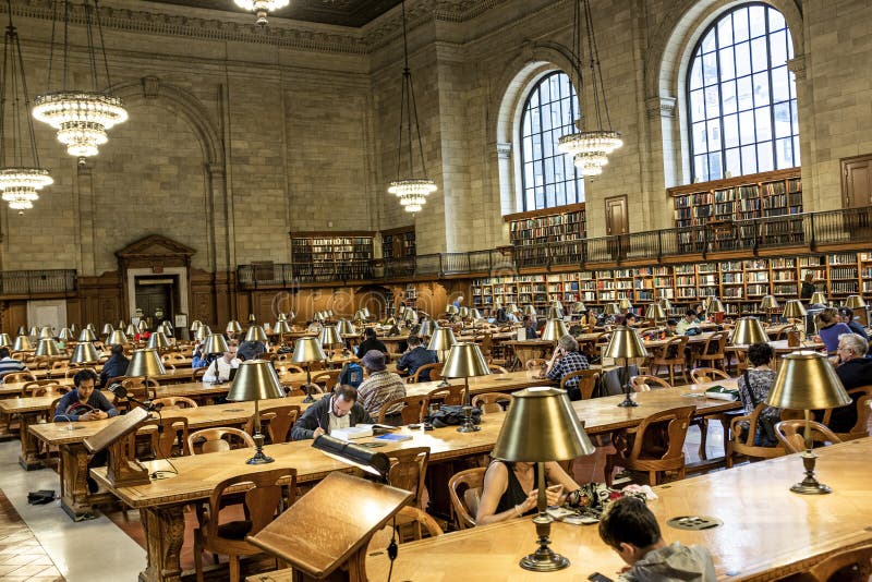 Interior of the Public Library Editorial Image - Image of interior ...