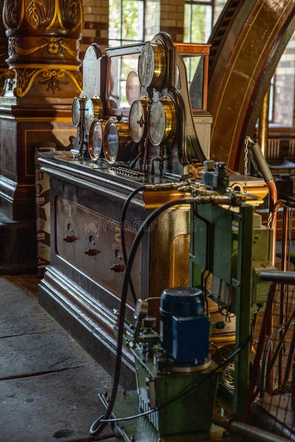 Interior of Pumping Station Building and Equipment Editorial Stock ...