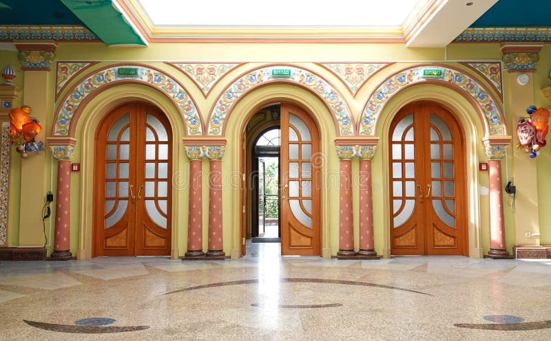 Interior of a Puppet Theater in the City of Kyiv Stock Photo - Image of ...