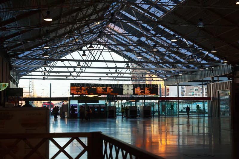 Interior of Railway Station in Alicante, Spain Editorial Stock Image ...