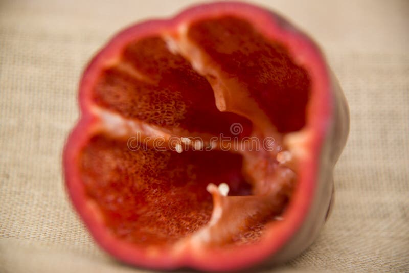 Interior of a red pepper stock photo. Image of cooking - 140216398