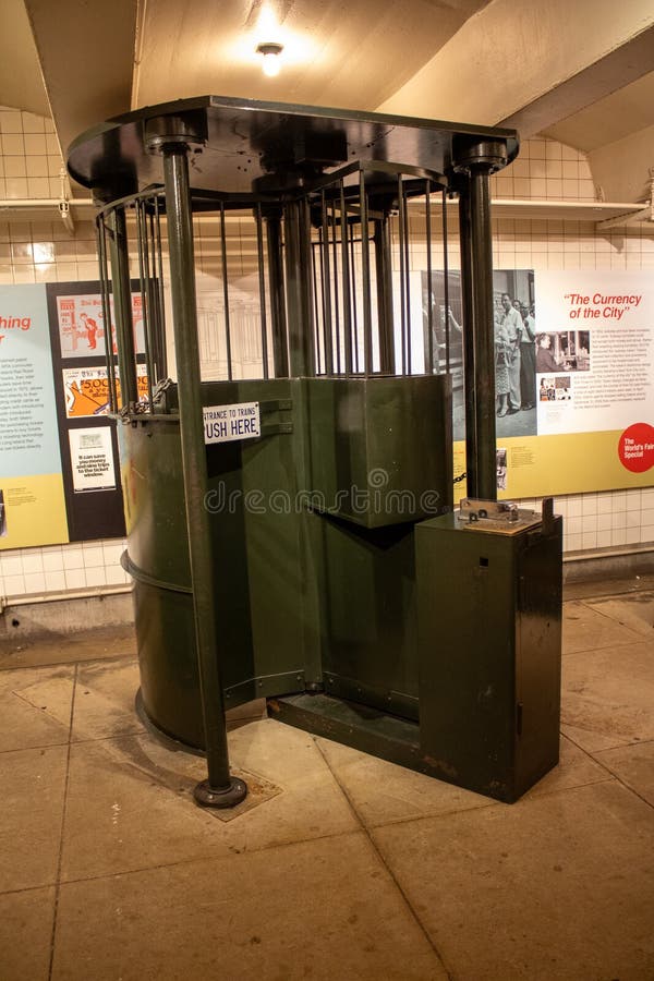Interior of the Renowned New York Transit Museum, Located in the ...