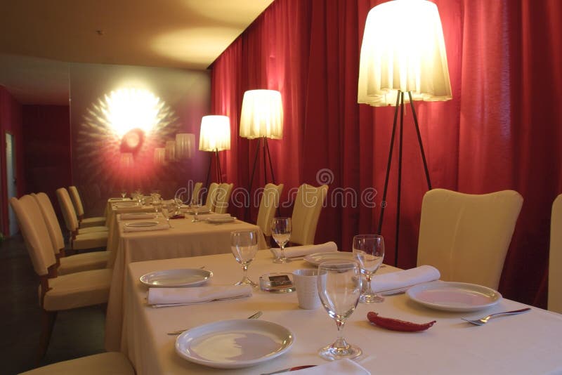 Interior of a restaurant stock photo. Image of classic - 14459930