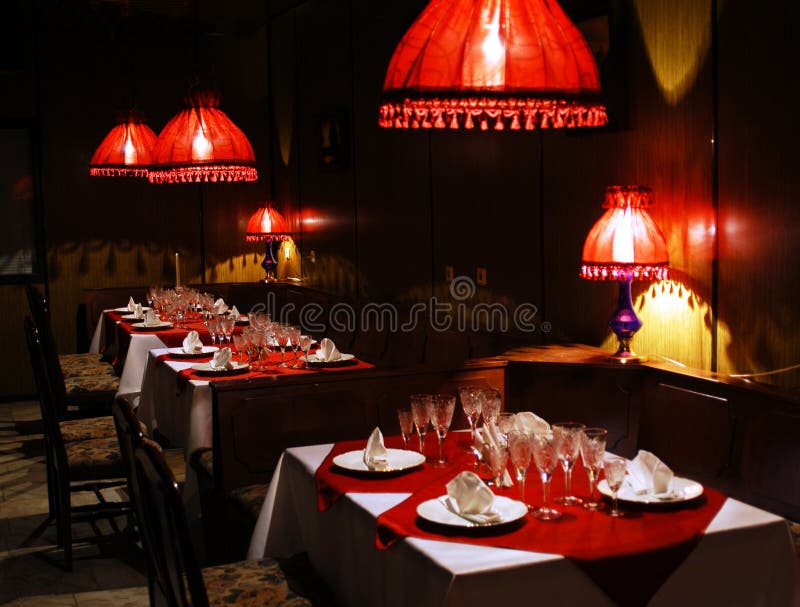 Interior of the restaurant stock photo. Image of design - 92263508