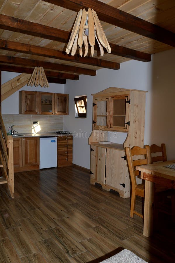 Interior of the Restaurant in Ethno Style Stock Image - Image of wall ...