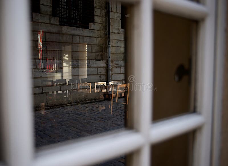 Interior of a Restaurant through a Window Editorial Stock Photo - Image ...