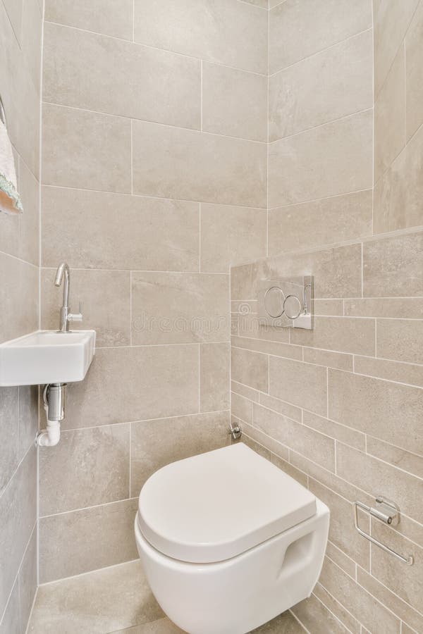 Interior of restroom stock photo. Image of clean, room - 235503520