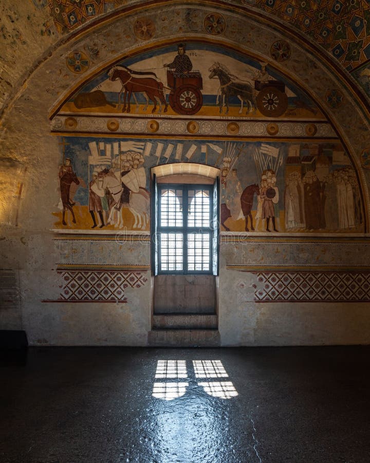 Interior of Rocca Di Angera Castle in Italy Editorial Photography ...