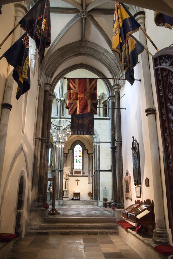 Interior of Rochester Castle 12th-century. Castle and Ruins of ...