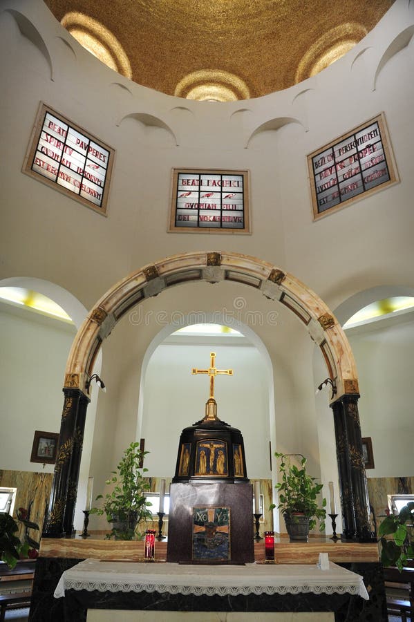 The Interior of the Roman Catholic Chapel Stock Photo - Image of arch ...