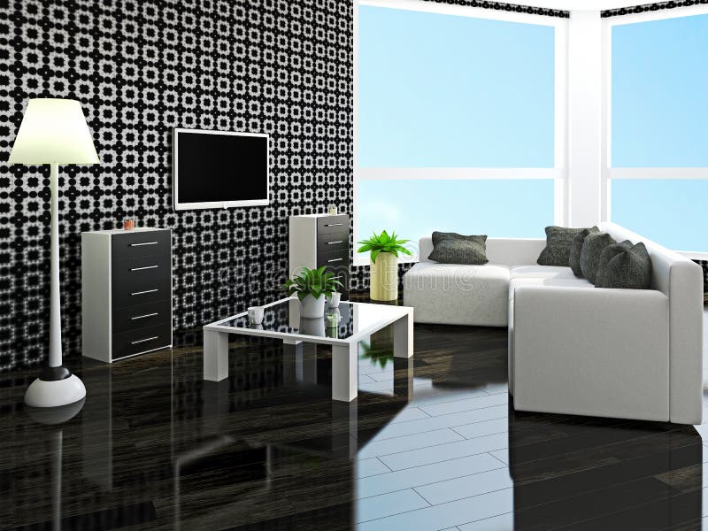 Interior room stock illustration. Illustration of comfortable - 37698134