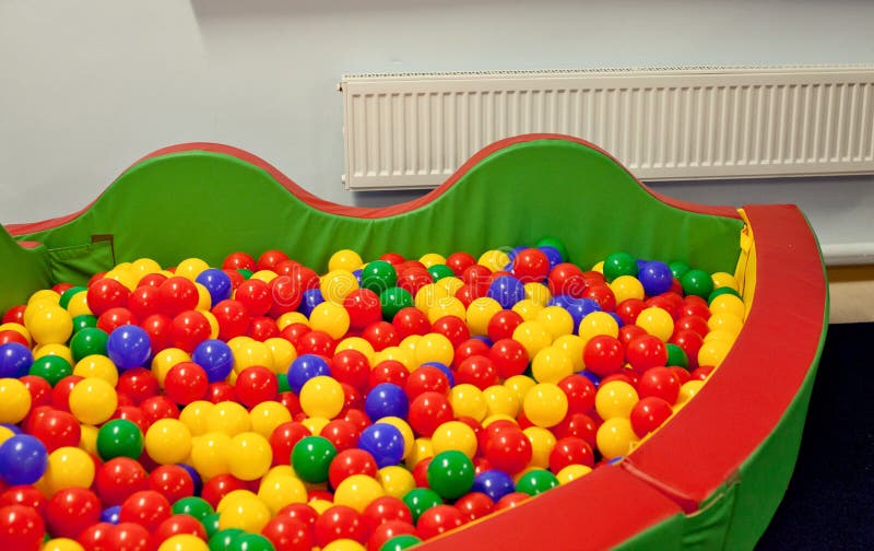 Interior of Room in a Kindergarten Stock Image - Image of yellow ...