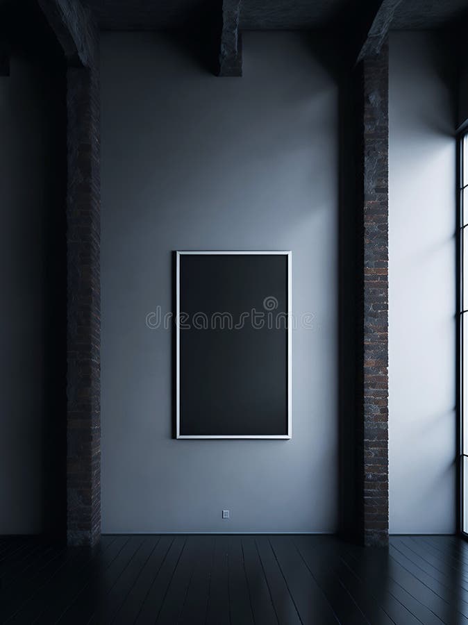 The Interior of the Room in Loft Style. a Loft-style Wall with a ...