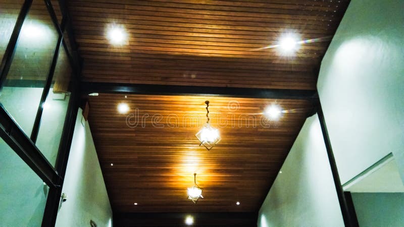 Interior Room Restaurant Warm Feel Yellow Lights Stock Photos - Free ...