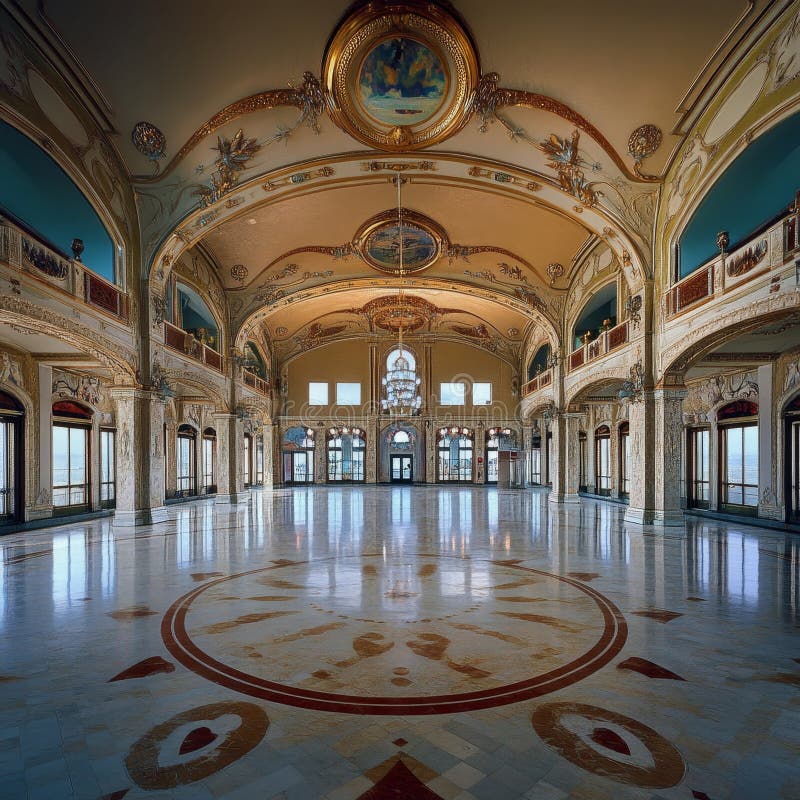 Interior of the Royal Palace in Budapest, Hungary. 3D Rendering Stock ...