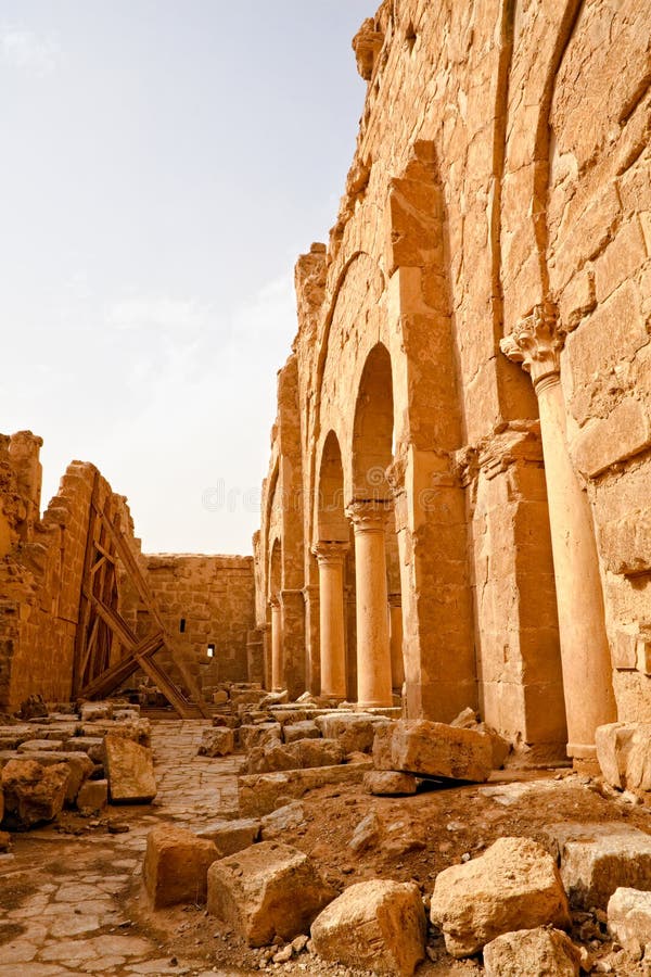 Basilica Ruins Resafa Syria Stock Image - Image of historical, arches ...