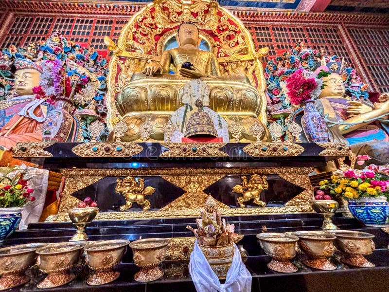 Interior of Rumtek Monastery Also Known As the Dharma Chakra Centre ...