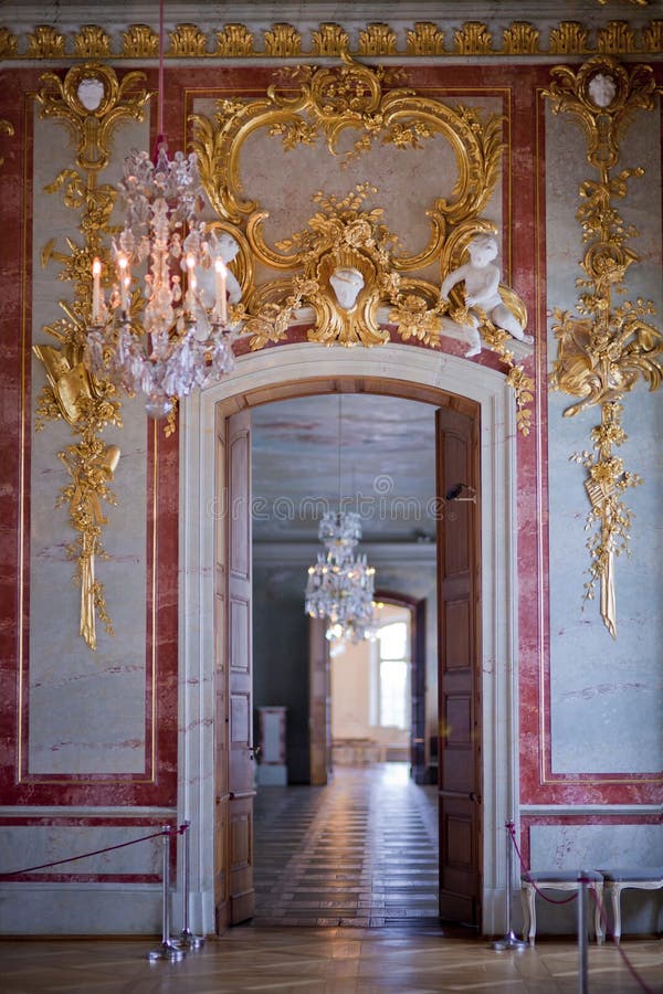 Interior in Rundale Palace stock image. Image of beron - 35949611