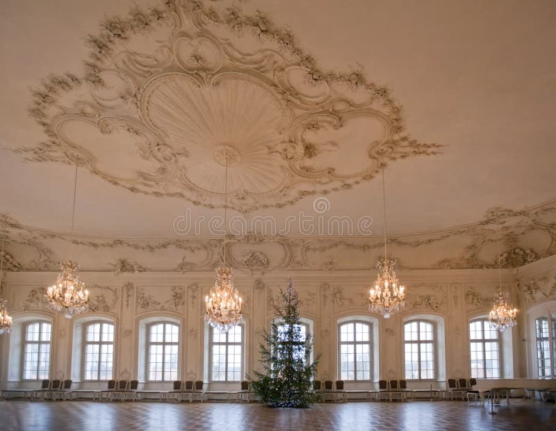 Interior in Rundale Palace stock photo. Image of ballroom - 35949606