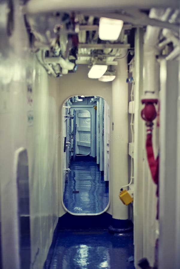 Interior of a sail ship. stock photo. Image of blue, transportation ...